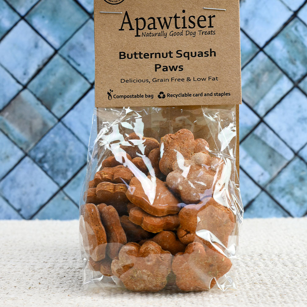 Butternut Squash Paws – Apawtiser Naturally Good Dog Treats